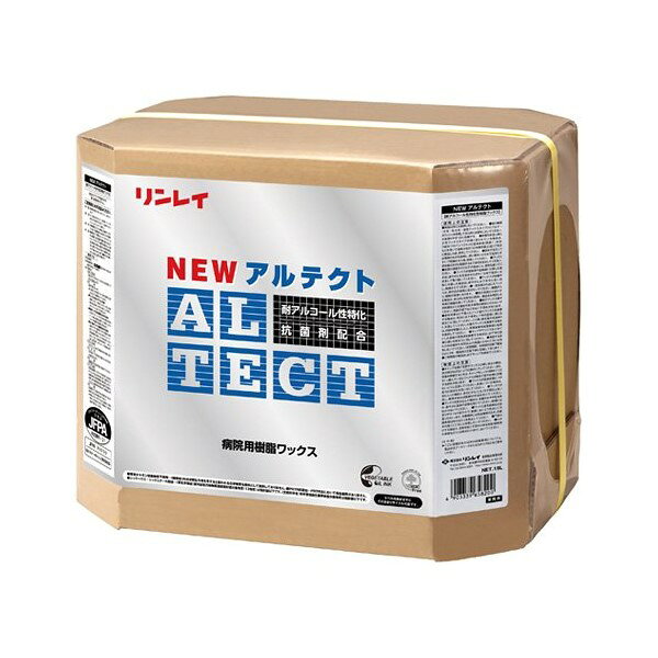 製品仕様 商品名 NEWアルテクト速乾　18L　RECOBO【リンレイ】 内容量1箱 /18L 主成分水、金属架橋型アクリル樹脂、高融点ワックス、アルカリ可溶性樹脂、非有機リン系、可塑剤、エタノール、レベリング剤、界面、活性剤、抗菌剤、消泡...