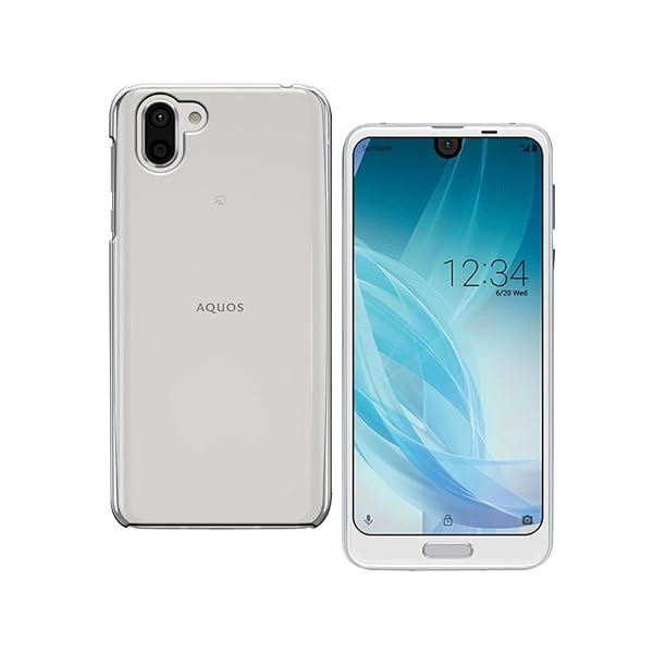 スマホケース アクオスAquos R2/SH-03K/SHV42 706SH用 対応ケース 柔軟 カバー 薄型 全透明 耐衝撃 ソフトケース 透明 メッキ加工 TPU素材 薄型 軽量 ワイヤレス充電対応 変色防止ブランド色透明モデル商品説明...