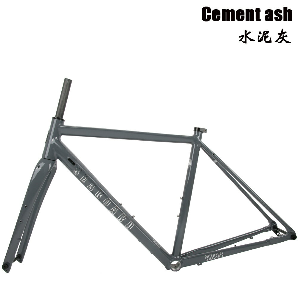 Seaboard ロード自転車フレーム GR02 グラベルオフロードディスクブレーキアルミ合金フレーム、カーボンフォーク付き 700C シリンダーシャフトブランド色C Without seat tube商品説明※※こちらの商品は海外発送商品...