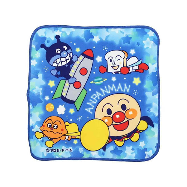 カラフルなアンパンマンのミニタオル♪ ■サイズ　約25×25cm ※商品画像はイメージです。実際とは異なる場合があります。