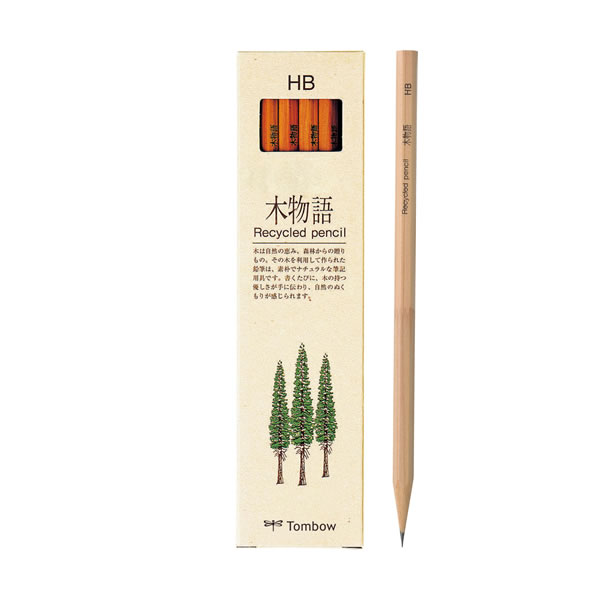 TOMBOW　木物語　LA-KEA ■種類　　鉛筆 ■サイズ　幅48×厚さ17×全長180mm ■重量　　57g●この鉛筆の木軸は、材料となる木のフシなどの不用部分を除いた後の短い端材同士を、「フィンガー・ジョイント」技術（開いた両手の指と...