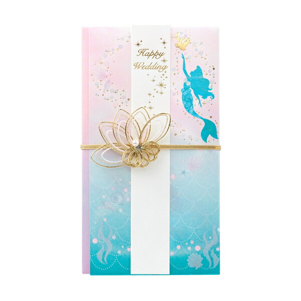 ●キラキラ華やかな印象のご祝儀袋♪ ■サイズ　100×180mm ■短冊3枚(Happy Wedding・寿・無地) ※商品画像はイメージです。実際とは異なる場合があります。