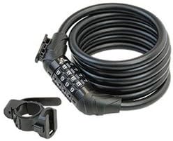WL-654 Combination Lock _10 x 1,800mm CabLe WL-654 コンビネーションロック _10 x 1,800mm ケーブル 丈夫な_10mm をそろえたコイルケーブルロック。 樹脂バンド式のブラケット...