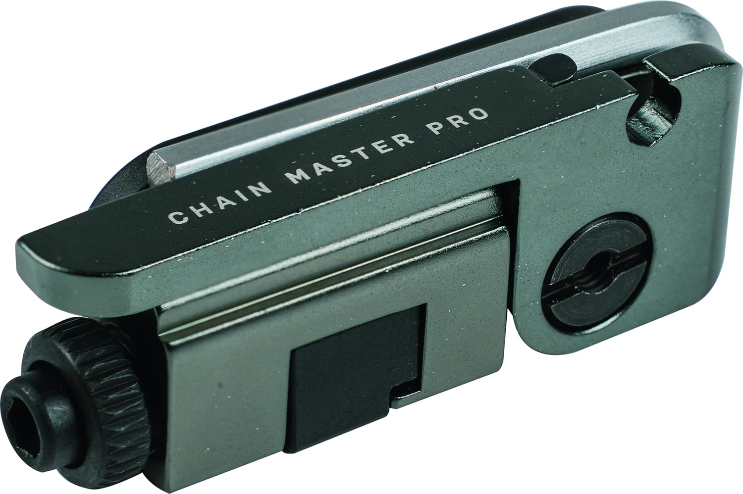 7075アルミ合金製の軽量チェーンカッターです。13速チェーンおよびCampagnolo製中空ピンチェーンに対応しており、折りたたむことでコンパクトに収納可能です。チェーンフックとチェーンピンを収納できるスペースを備えており出先でも安心です...