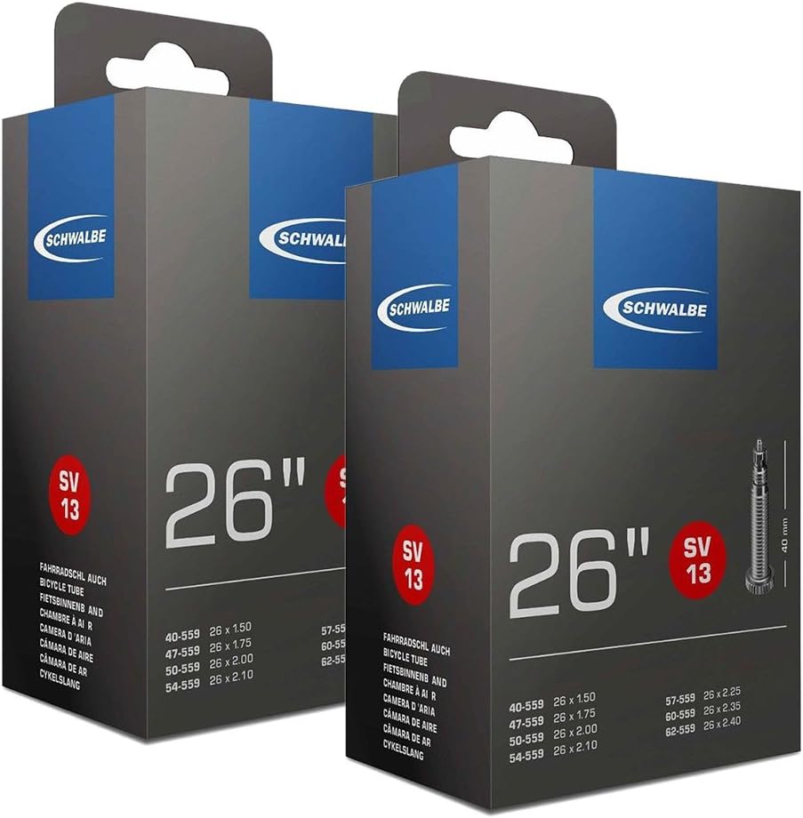 SCHWALBE(シュワルベ) 26×1.50/2.40用チューブ 仏式バルブ 13SV 2本セット注文が出来る商品は在庫がございます。 送料は全て込みの価格となっております。 amazon倉庫を利用して発送を行っております。 注文から発送...