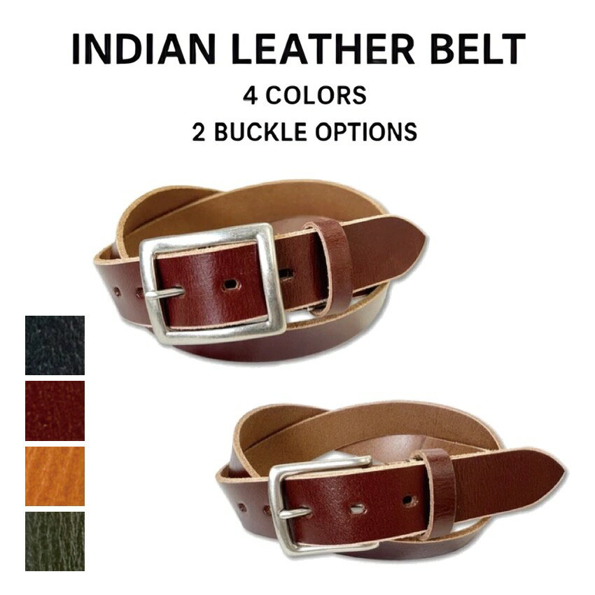 商品情報素材/材質レザーサイズベルト長さ：約119cmベルト幅：3.5cmベルトバックル交換：不可ベルトウエスト調節：切取り可能ベルトウエスト目安：約97.5〜約107.5cm生産地インド注意書き※モニター発色の具合により色合いが異なる場合...