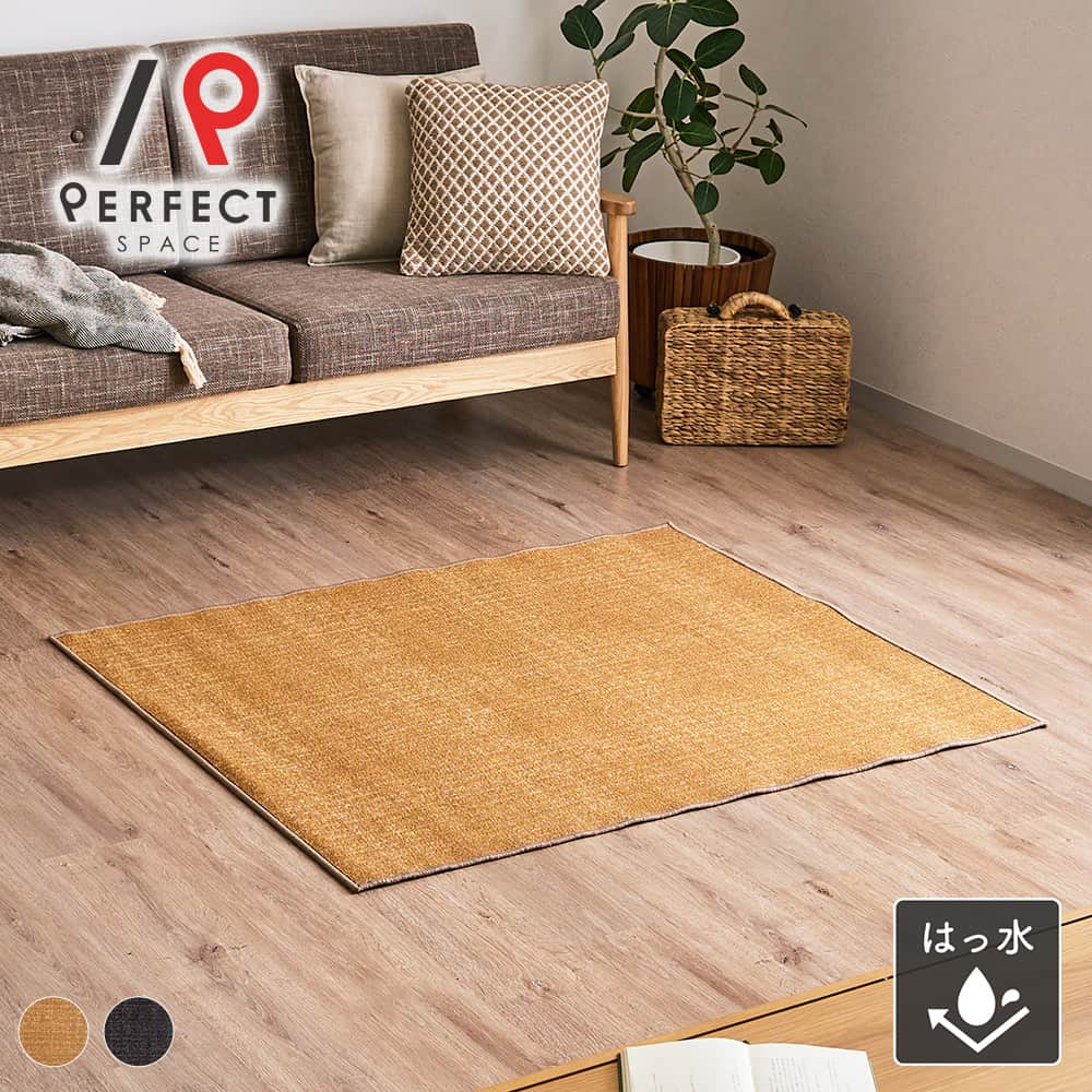 メーカー直送 福岡県の工場より、佐川急便・ヤマト運輸・西濃運輸で出荷いたします。 ※沖縄・離島の場合はヤマト運輸欲しい機能とシンプルデザインだけをギュッと凝縮！汚れにくくへたりにくいシンプルラグ カラー：ブラック毛足が短く丈夫、撥水加工もプ...