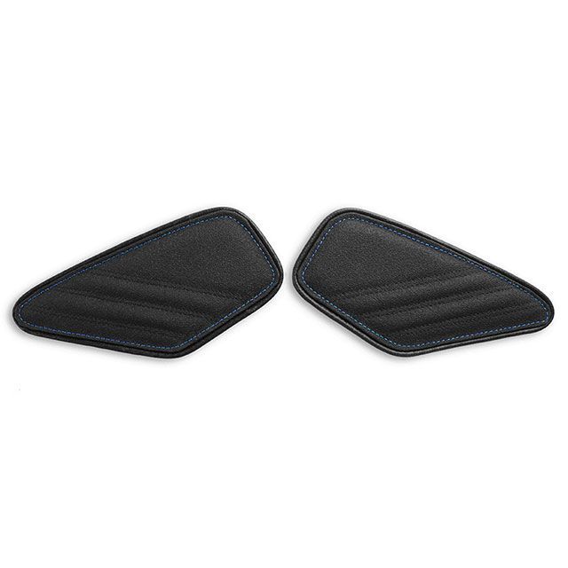 ●メーカー名：ルイモト / LUI MOTO●商品名：タンクリーフ/Sport ニーグリップパッド●カラー：TEC-GRIP/CFブラック/ブルーステッチ・カラー：TEC-GRIP/CFブラック/ライムグリーンステッチはこちら・カラー：TE...