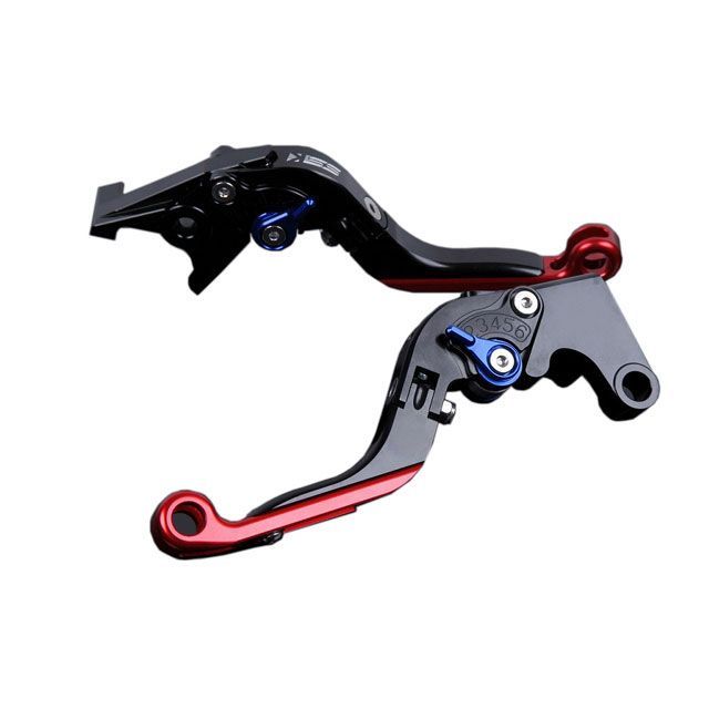 ●メーカー名：SPEEDRA(スピードラ)●商品名：アルミビレットアジャストレバーセット 可倒延長式（レバー本体：ブラック）●アジャスター ブルー エクステンション レッド●メーカー品番：AP0405807-BERD●JANコード：4589...
