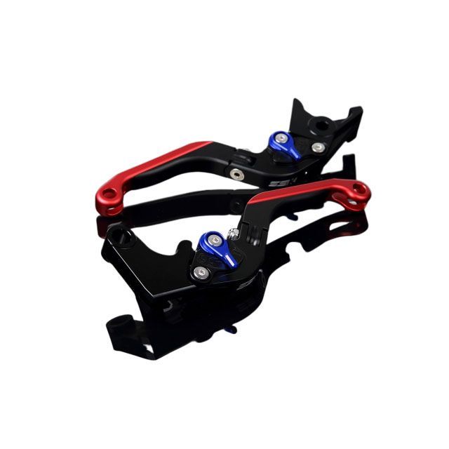 ●メーカー名：SPEEDRA(スピードラ)●商品名：アルミビレットアジャストレバーセット 可倒延長式（レバー本体：マットブラック）●アジャスター マットブルー エクステンション マットレッド●メーカー品番：LVGM063BK-BERD●JA...