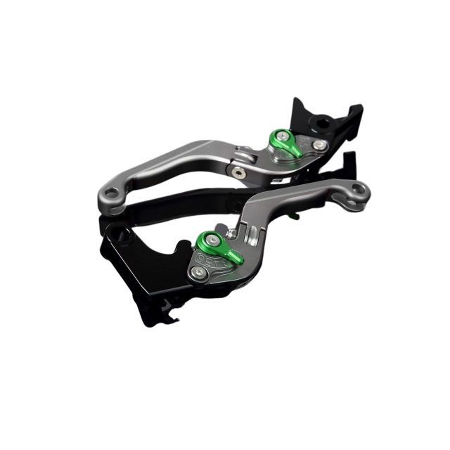 ●メーカー名：SPEEDRA(スピードラ)●商品名：アルミビレットアジャストレバーセット 可倒延長式（レバー本体：マットチタン）●アジャスター マットグリーン エクステンション マットチタン●メーカー品番：LVGM063TM-GNTM●JA...