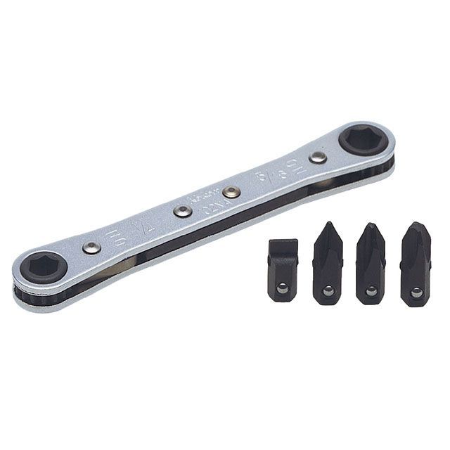 ●メーカー名：コーケン / Ko-ken●商品名：R810A 5点組 ラチェットスパナ・ビットセット●メーカー品番：R810A●JANコード：4991644216215商品の保証は、メーカー保証書の内容に準じます。入組数：5個メタルケース（...