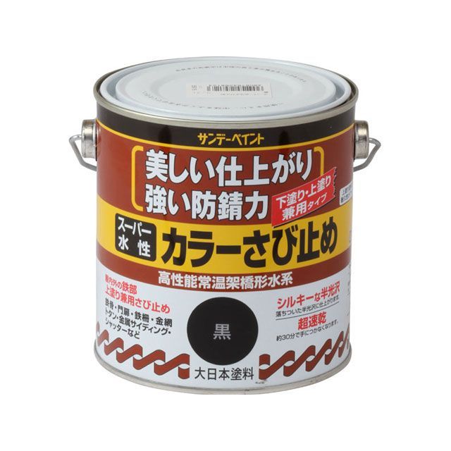 ●メーカー名：サンデーペイント / sundaypaint●商品名：スーパー水性カラーさび止 黒 700ml●メーカー品番：#258123●JANコード：4906754258123商品の保証は、メーカー保証書の内容に準じます。仕様■商品サイ...