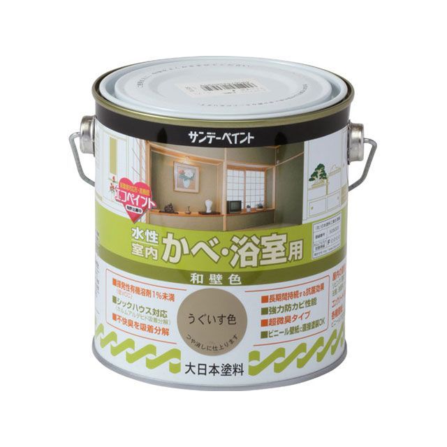 ●メーカー名：サンデーペイント / sundaypaint●商品名：水性室内かべ浴室和壁 ウグイス700ml●メーカー品番：#260959●JANコード：4906754260959商品の保証は、メーカー保証書の内容に準じます。仕様■商品サイ...