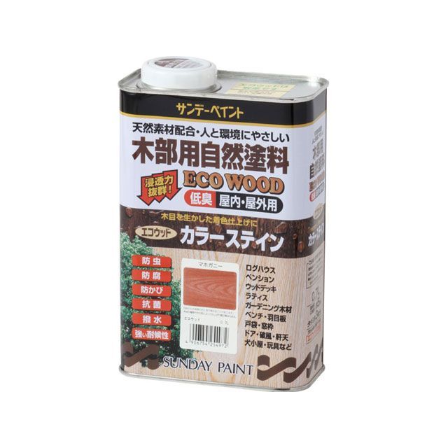 ●メーカー名：サンデーペイント / sundaypaint●商品名：エコウッドカラーステイン マホガニー 700ml●メーカー品番：#254972●JANコード：4906754254972商品の保証は、メーカー保証書の内容に準じます。仕様■...