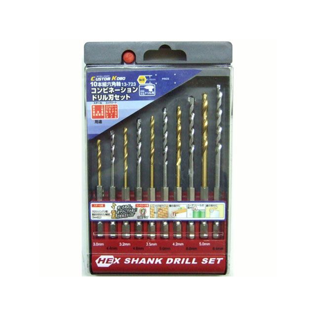 ●メーカー名：三共コーポレーション / sankyo Corporation(サンキョウコーポレーション)●商品名：CK 六角軸コンビドリルセット●メーカー品番：13-723●JANコード：4710515328235商品の保証は、メーカー保...