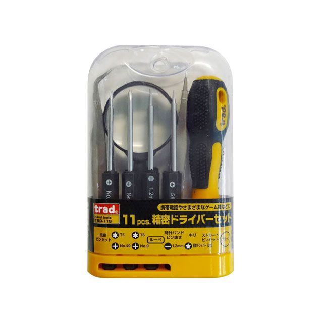 ●メーカー名：三共コーポレーション / sankyo Corporation(サンキョウコーポレーション)●商品名：trad 精密ドライバーセット●メーカー品番：TSD-11S●JANコード：4954458296491商品の保証は、メーカー...