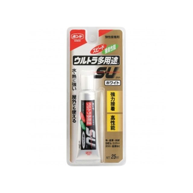 ●メーカー名：コニシ / KONISHI●商品名：ボンド ウルトラ多用途SU 25ml●メーカー品番：＃04726●JANコード：4901490047260商品の保証は、メーカー保証書の内容に準じます。用途屋内、屋外、凹凸面、水回りでの接着...