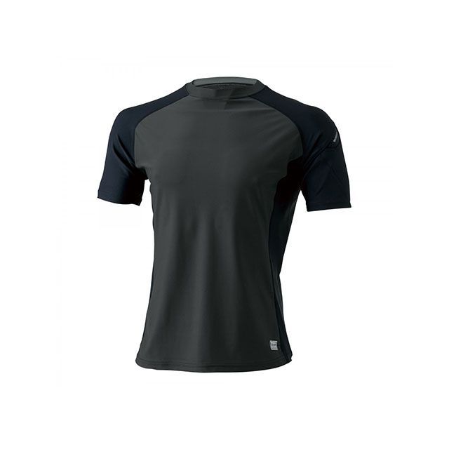 ●メーカー名：TSデザイン / TS DESIGN(ティーエスデザイン)●商品名：841552 ショートスリーブシャツ（ブラック×チャコールグレー）●サイズ S・サイズ：Mはこちら・サイズ：Lはこちら・サイズ：LLはこちら・サイズ：3Lはこ...