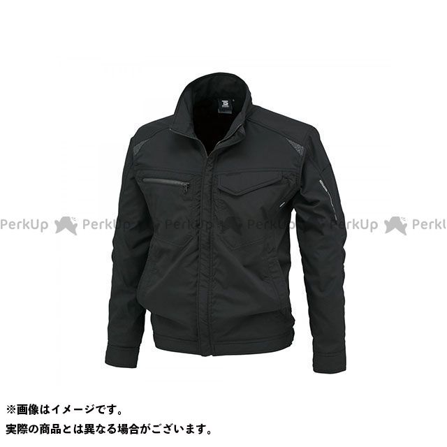 ●メーカー名：TSデザイン / TS DESIGN(ティーエスデザイン)●商品名：ストレッチタフワークジャケット（ブラック×ブラック）●サイズ 5L・サイズ：SSはこちら・サイズ：Sはこちら・サイズ：Mはこちら・サイズ：Lはこちら・サイズ：...