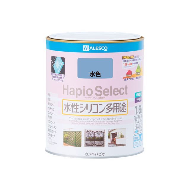 ●メーカー名：カンペハピオ / Kanpe Hapio●商品名：ハピオセレクト 水色 1.6L●メーカー品番：・00017650361016●JANコード：4972910047832商品の保証は、メーカー保証書の内容に準じます。仕様【塗れな...