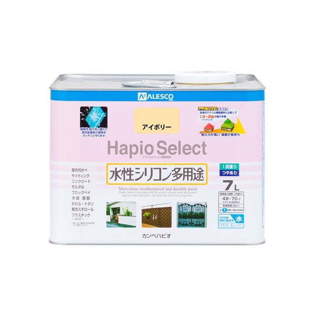 ●メーカー名：カンペハピオ / Kanpe Hapio●商品名：ハピオセレクト アイボリー 7L●メーカー品番：・00017650071070●JANコード：4972910048150商品の保証は、メーカー保証書の内容に準じます。仕様【塗れ...
