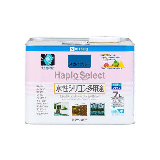 ●メーカー名：カンペハピオ / Kanpe Hapio●商品名：ハピオセレクト スカイブルー 7L●メーカー品番：・00017650641070●JANコード：4972910048211商品の保証は、メーカー保証書の内容に準じます。仕様【塗...
