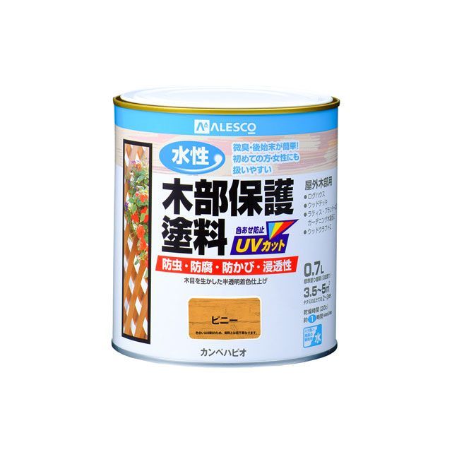 ●メーカー名：カンペハピオ / Kanpe Hapio●商品名：水性木部保護塗料 ピニー 0.7L●メーカー品番：・00617653501007●JANコード：4972910056315商品の保証は、メーカー保証書の内容に準じます。仕様【塗...