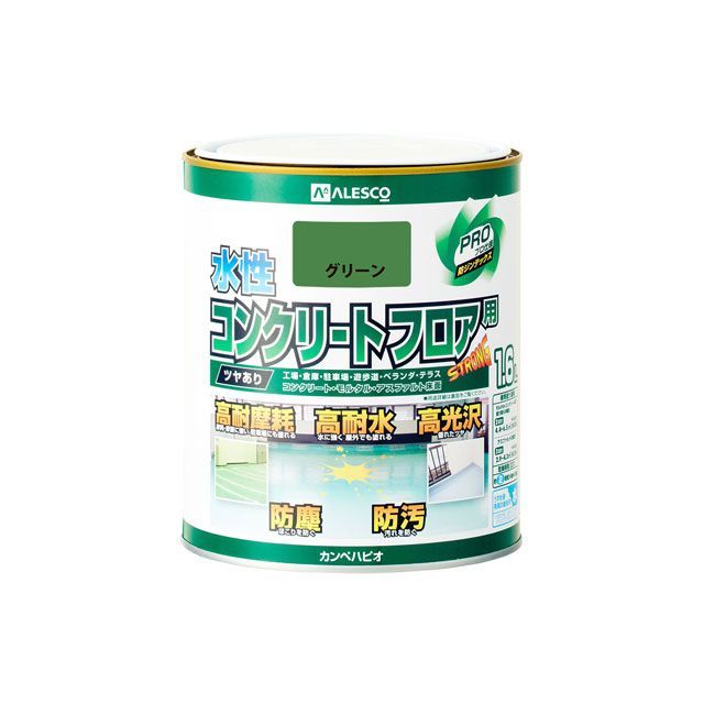 ●メーカー名：カンペハピオ / Kanpe Hapio●商品名：水性コンクリートフロア用 グリーン 1.6L●メーカー品番：・00467654111016●JANコード：4972910234218商品の保証は、メーカー保証書の内容に準じます...