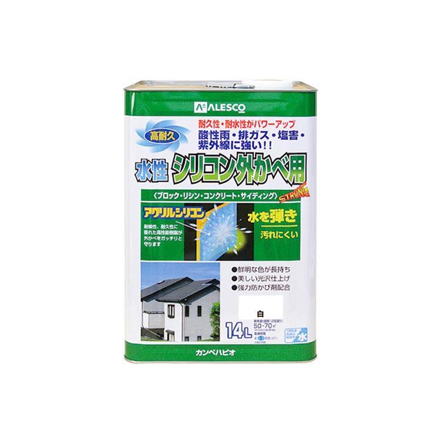 ●メーカー名：カンペハピオ / Kanpe Hapio●商品名：水性シリコン外壁用 白 14L●メーカー品番：・00427650011140●JANコード：4972910237561商品の保証は、メーカー保証書の内容に準じます。仕様【塗れな...