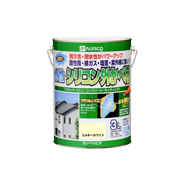 ●メーカー名：カンペハピオ / Kanpe Hapio●商品名：水性シリコン外壁用 ミルキーホワイト 3L●メーカー品番：・00427650511030●JANコード：4972910237646商品の保証は、メーカー保証書の内容に準じます。...