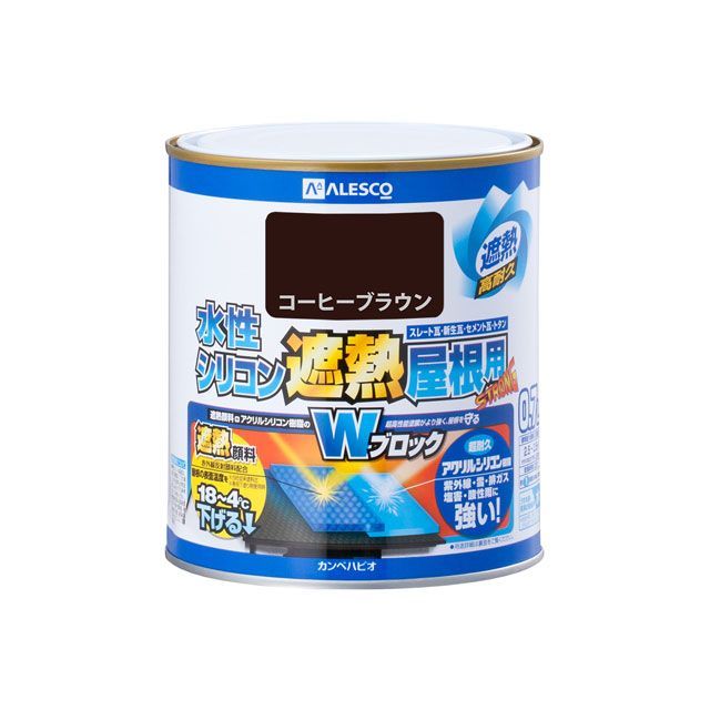 ●メーカー名：カンペハピオ / Kanpe Hapio●商品名：水性シリコン遮熱屋根用 コーヒーブラウン 0.7L●メーカー品番：・00377655441007●JANコード：4972910279677商品の保証は、メーカー保証書の内容に準...