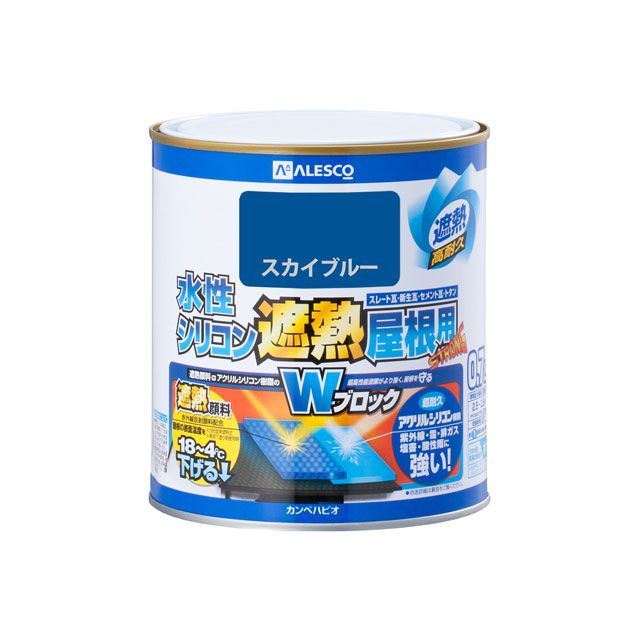 ●メーカー名：カンペハピオ / Kanpe Hapio●商品名：水性シリコン遮熱屋根用 スカイブルー 0.7L●メーカー品番：・00377650641007●JANコード：4972910279707商品の保証は、メーカー保証書の内容に準じま...