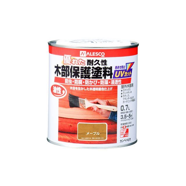 ●メーカー名：カンペハピオ / Kanpe Hapio●商品名：油性木部保護塗料 メープル 0.7L●メーカー品番：・00237643691007●JANコード：4972910345792商品の保証は、メーカー保証書の内容に準じます。仕様【...