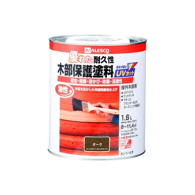 ●メーカー名：カンペハピオ / Kanpe Hapio●商品名：油性木部保護塗料 オーク 1.6L●メーカー品番：・00237643491016●JANコード：4972910345884商品の保証は、メーカー保証書の内容に準じます。仕様【塗...