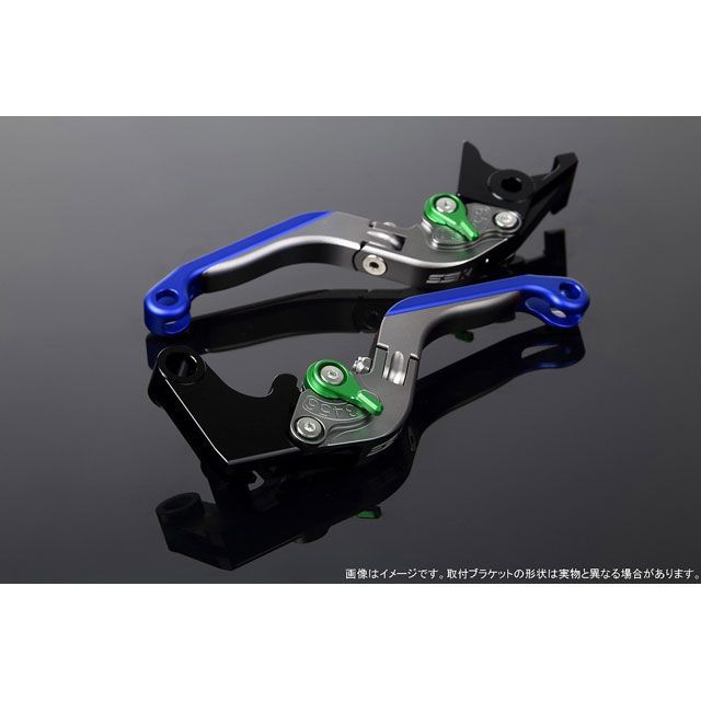 ●メーカー名：SPEEDRA(スピードラ)●商品名：アジャストレバー 可倒延長式（レバー本体カラー：マットチタン）●アジャスターカラー マットグリーン エクステンションカラー マットブルー●メーカー品番：LVGM079TM-GNBE●JAN...
