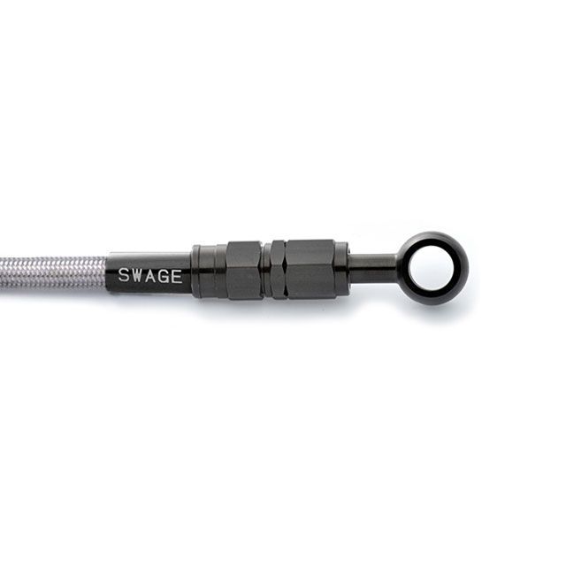 ●メーカー名：スウェッジライン / SWAGE-LINE●商品名：フロントホースキット●ホースエンド ステンレスブラック ホースカラー クリア●メーカー品番：BTF0007●JANコード：4549950112372弊社ではカスタムオーダー（...