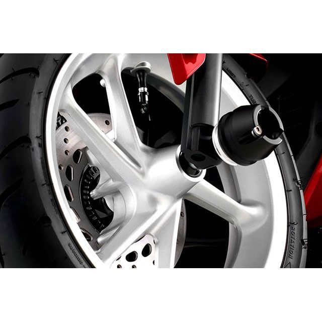 ●メーカー名：バイカーズ / BIKERS●商品名：フロントアクスルスライダー●カラー ブラック・カラー：ブルーはこちら・カラー：グリーンはこちら・カラー：グレーはこちら・カラー：ライトゴールドはこちら・カラー：オレンジゴールドはこちら・カ...