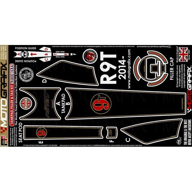 ●メーカー名：モトグラフィックス / MOTOGRAFIX●商品名：ボディパッド TANK＆SEAT KIT●メーカー品番：MT-TKB001KRA●JANコード：4580041228879当商品はお客様ご注文後の海外輸入となります。通常時...