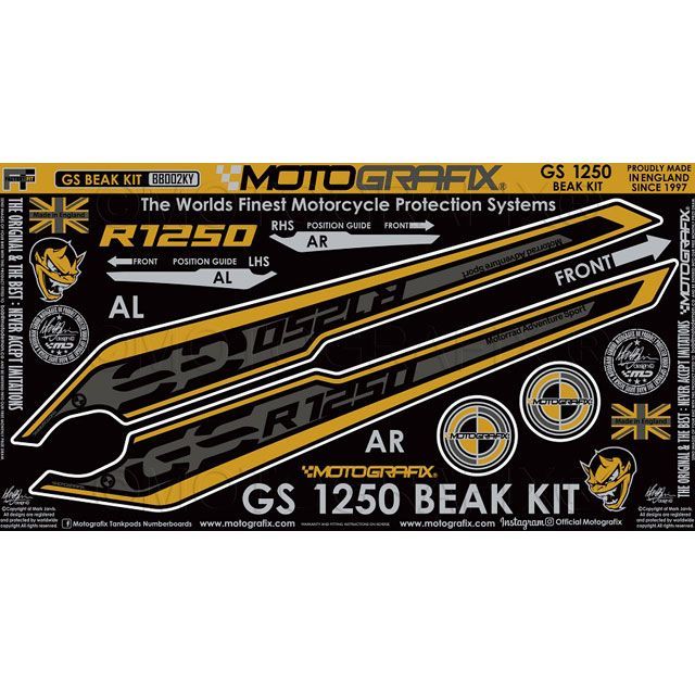 ●メーカー名：モトグラフィックス / MOTOGRAFIX●商品名：BEAK PROTECTION KIT●メーカー品番：MT-BB002KY●JANコード：4580041228534当商品はお客様ご注文後の海外輸入となります。通常時で1ヶ...