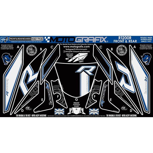 ●メーカー名：モトグラフィックス / MOTOGRAFIX●商品名：ボディパッド フロント（KB）●メーカー品番：MT-NB019KB●JANコード：4580041227070当商品はお客様ご注文後の海外輸入となります。通常時で1ヶ月半ほど...