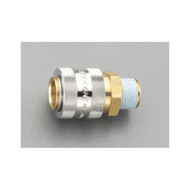 ●メーカー名：エスコ / ESCO●商品名：R3/8” 雄ねじカップリング（真鍮製/ワンプッシュ）●メーカー品番：EA140GA-3●JANコード：4548745728651商品の保証は、メーカー保証書の内容に準じます。備考■材質…本体：真...