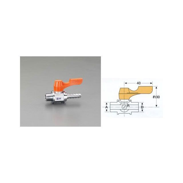 ●メーカー名：エスコ / ESCO●商品名：R 1/4”x 9.0mm ボールバルブ（ステム式・ミニチュア）●メーカー品番：EA425BH-129●JANコード：4548745769487商品の保証は、メーカー保証書の内容に準じます。備考■...