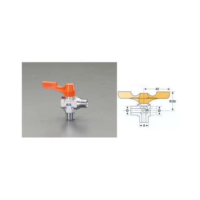 ●メーカー名：エスコ / ESCO●商品名：R 3/8”xG 3/8” ミニボールバルブ●メーカー品番：EA425BS-333●JANコード：4548745765625商品の保証は、メーカー保証書の内容に準じます。備考■材質…真鍮■圧力…0...