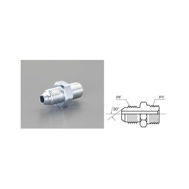 ●メーカー名：エスコ / ESCO●商品名：G 3/8”xR 3/8” ニップル（油圧用）●メーカー品番：EA425GB-3●JANコード：4548745321180商品の保証は、メーカー保証書の内容に準じます。備考■PF・PTサイズ…3/...