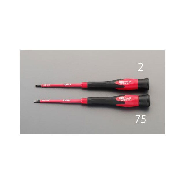 ●メーカー名：エスコ / ESCO●商品名：2本組 + - ドライバー（精密用・絶縁）●メーカー品番：EA552ET●JANコード：4518340512047商品の保証は、メーカー保証書の内容に準じます。備考■セット内容…（＋）ドライバー（...