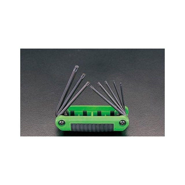 ●メーカー名：エスコ / ESCO●商品名：T6-T25/8本組 Torx キーレンチ（折込式）●メーカー品番：EA573BT-25●JANコード：4518340717497商品の保証は、メーカー保証書の内容に準じます。備考■握りやすいゴム...