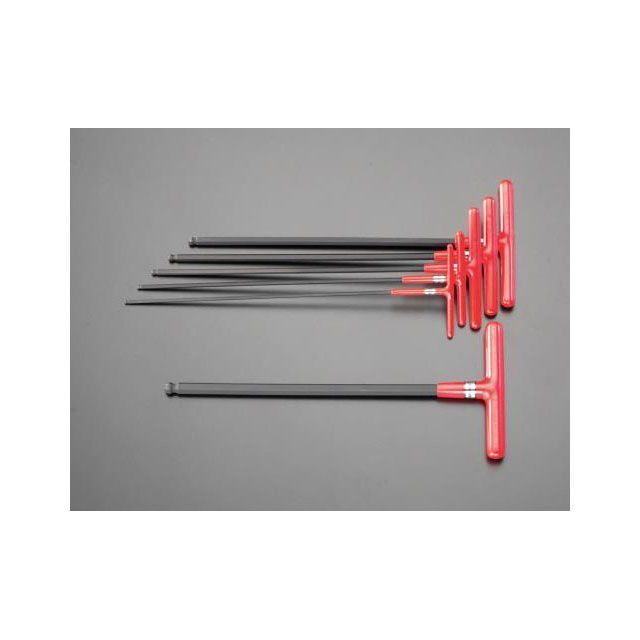 ●メーカー名：エスコ / ESCO●商品名：2.5-8mm/250mm Ball-Hexagon T型レンチ●メーカー品番：EA573TE●JANコード：4518340262577商品の保証は、メーカー保証書の内容に準じます。備考■6本組■...