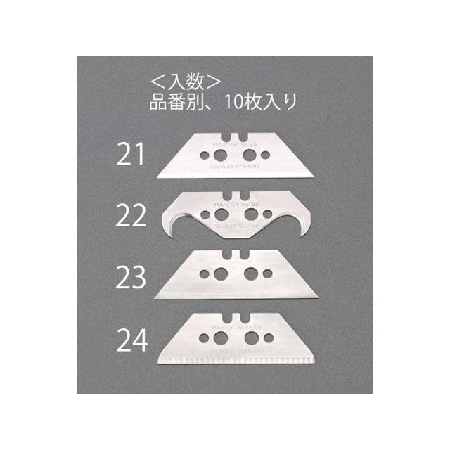 ●メーカー名：エスコ / ESCO●商品名：54x19x0.63mm カッターナイフ替刃（フック型/10枚）●メーカー品番：EA589CT-22●JANコード：4548745735604商品の保証は、メーカー保証書の内容に準じます。備考■旧...
