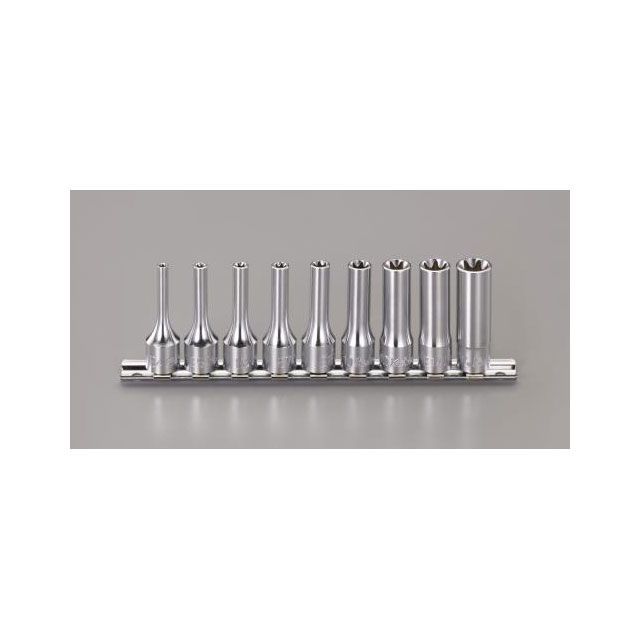 ●メーカー名：エスコ / ESCO●商品名：3/8”DR/E4-E16 TORX ディープソケットセット●メーカー品番：EA618BY-100●JANコード：4548745957457商品の保証は、メーカー保証書の内容に準じます。備考■セッ...